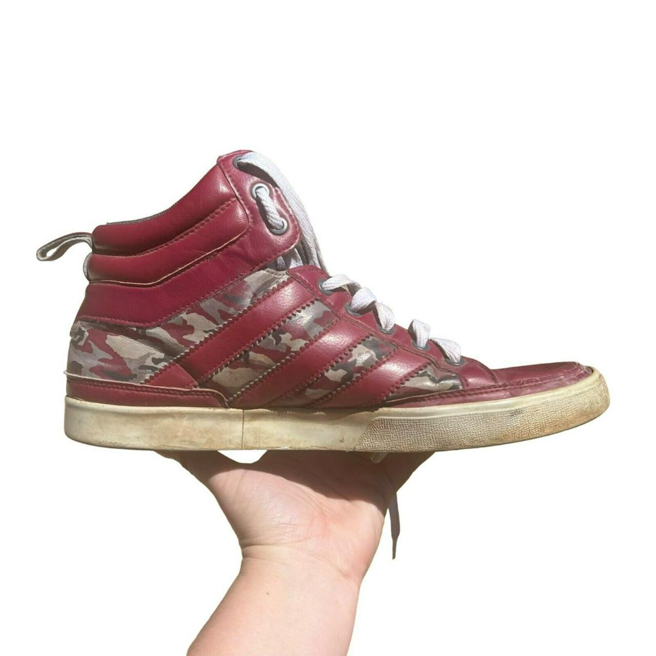 Adidas Men's Red Trainers | Depop