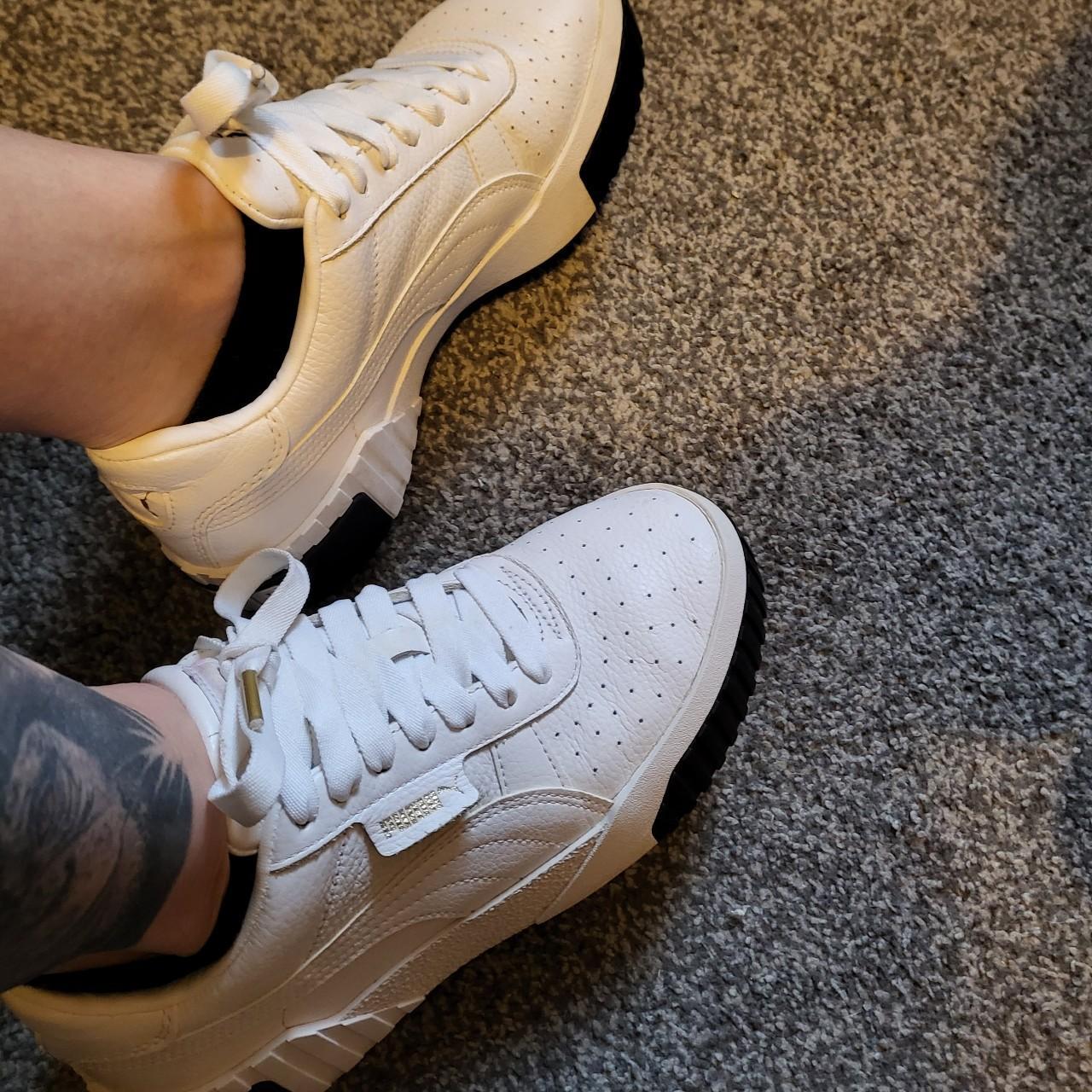 Puma Cali Trainers - Worn But Great Condition-... - Depop