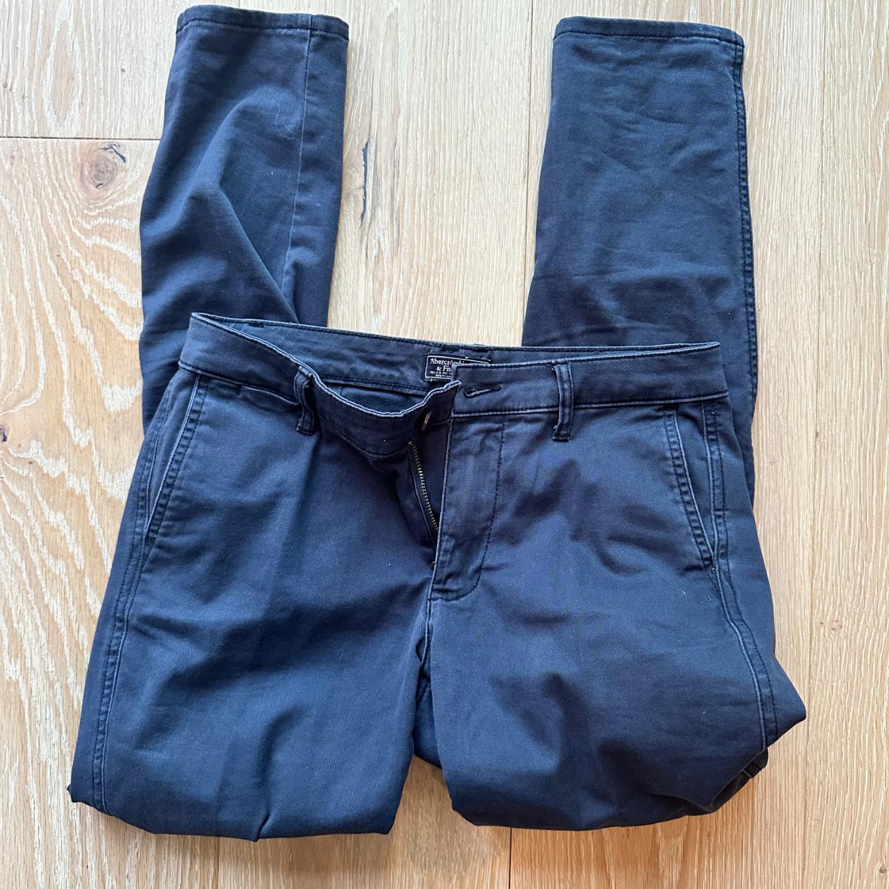 Abercrombie & Fitch Women's Navy Trousers | Depop Abercrombie & Fitch Women's Navy Trousers | Depop