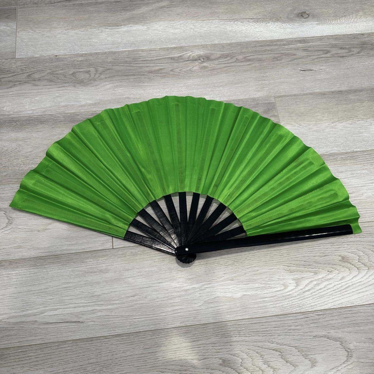GREEN CLACK FAN Super big green clack fan for raves... - Depop