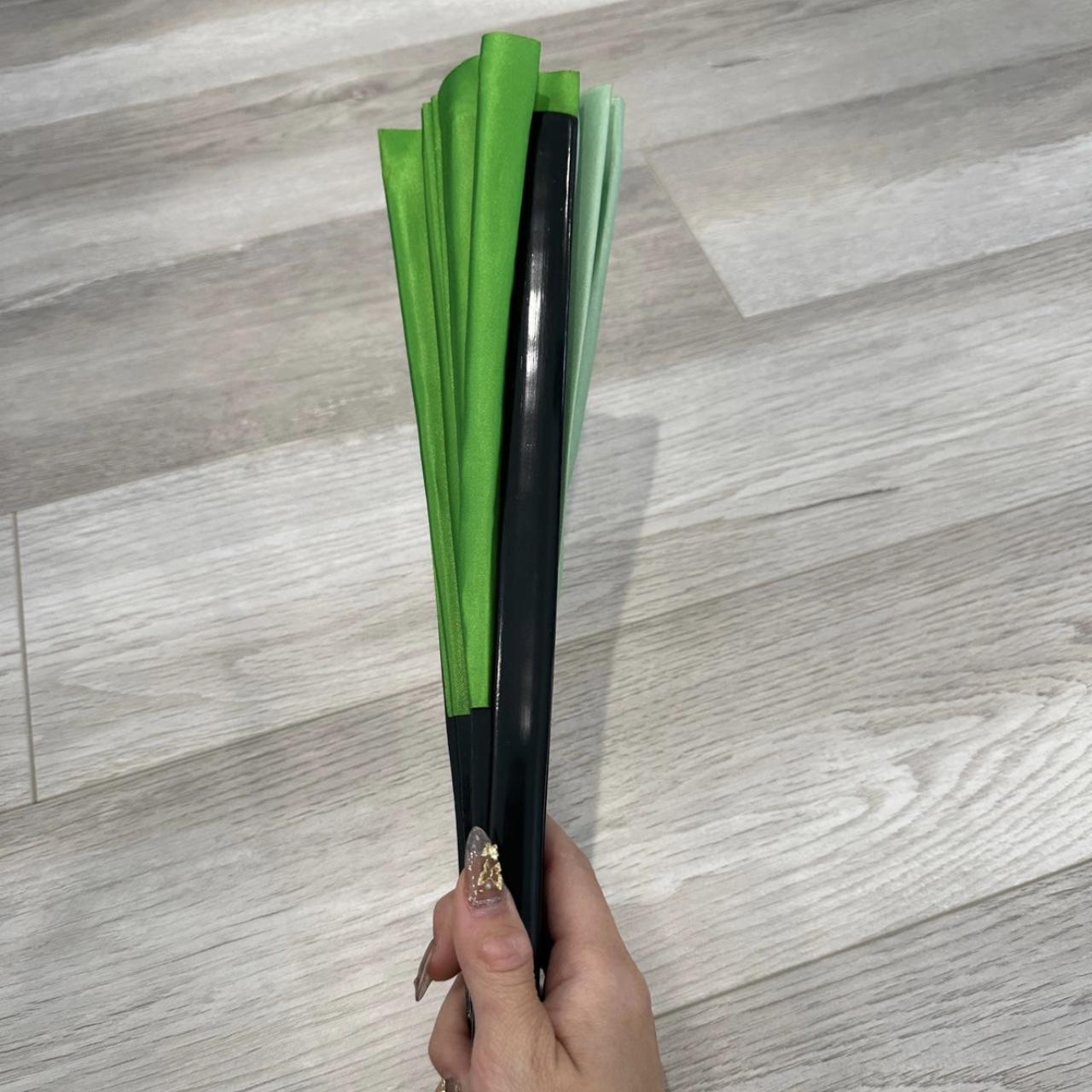 GREEN CLACK FAN Super big green clack fan for raves... - Depop
