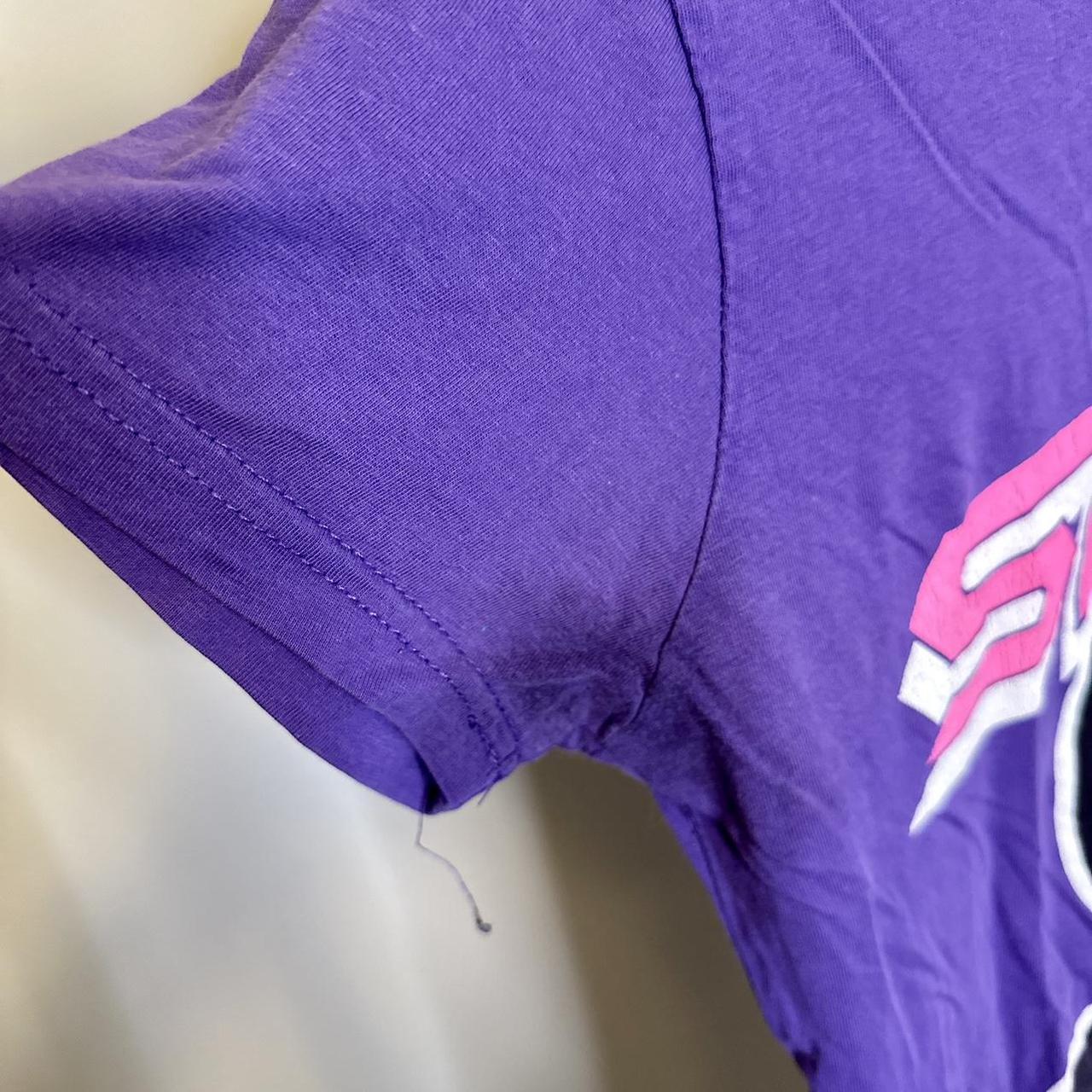 Tultex Women's Pink and Purple T-shirt | Depop