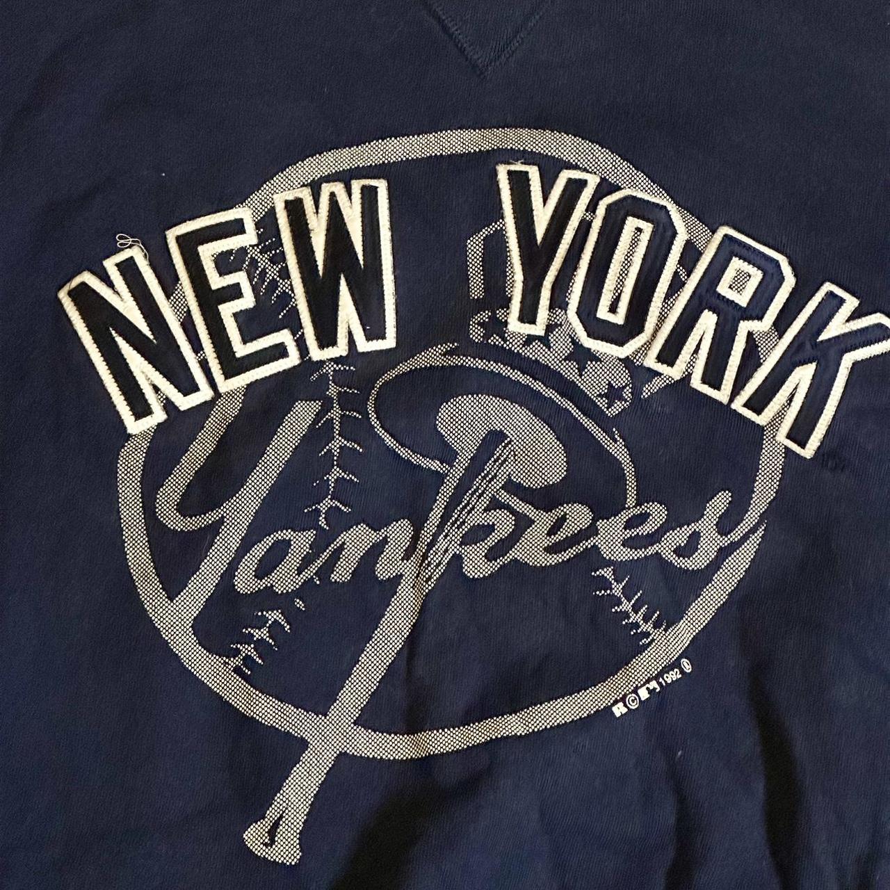 Vintage 1992 New York Yankees Russell Athletic crew... - Depop