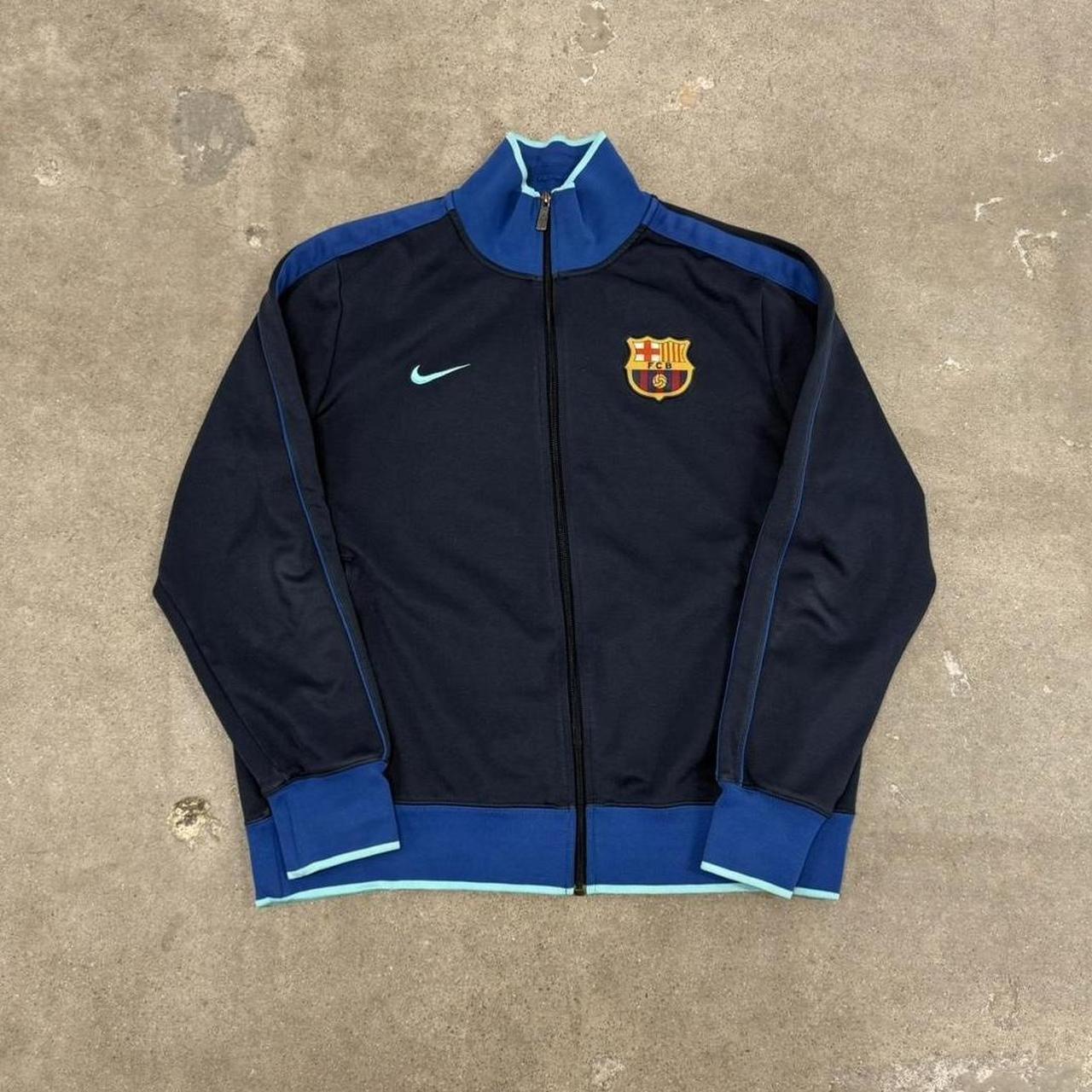 nike barcelona fcb soccer track jacket cool... | Depop