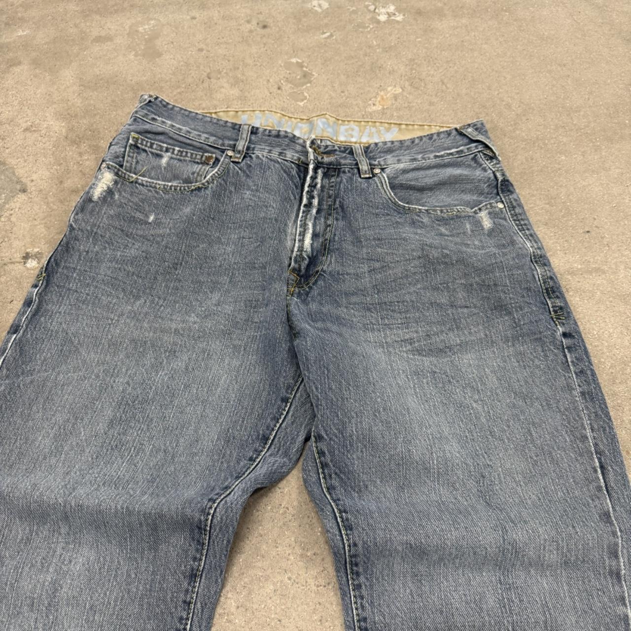 vintage y2k union bay grunge wide leg bootcut... | Depop