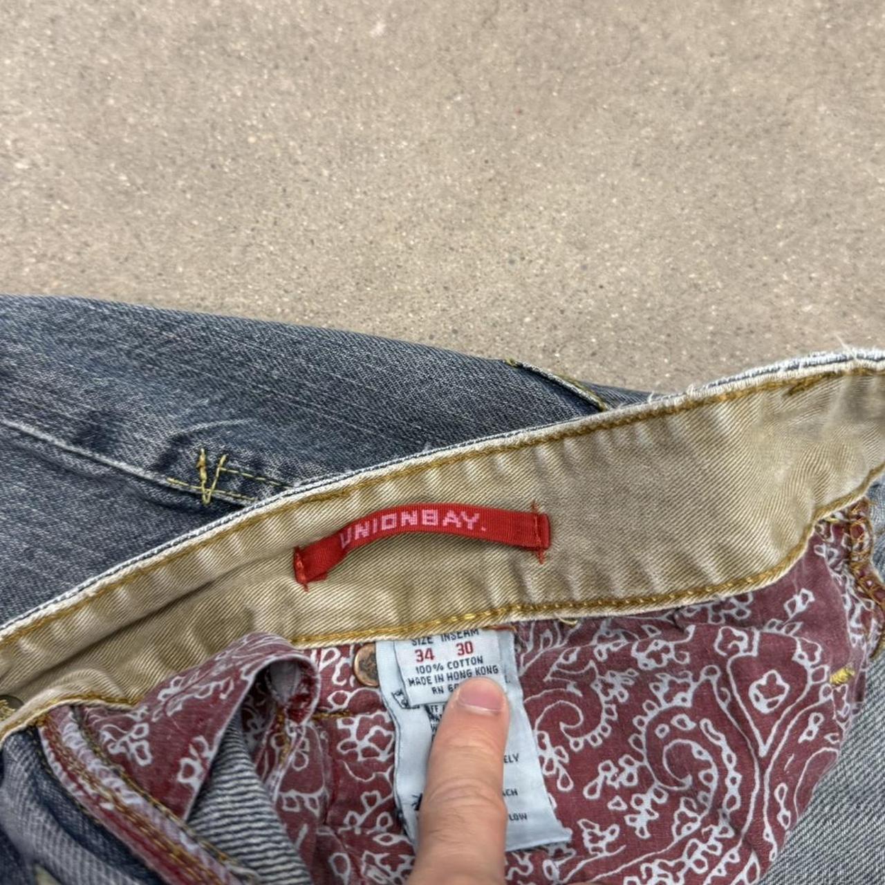 vintage y2k union bay grunge wide leg bootcut... | Depop