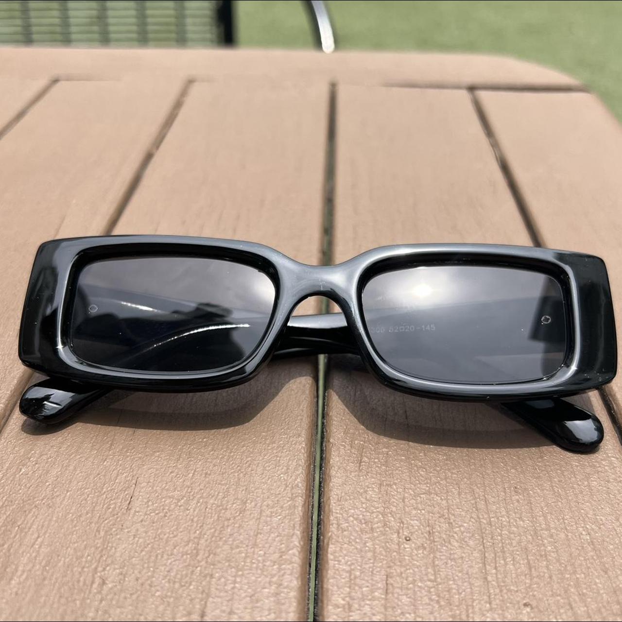 Vintage Summer Black Rectangular Glasses🕶️ (Includes... - Depop