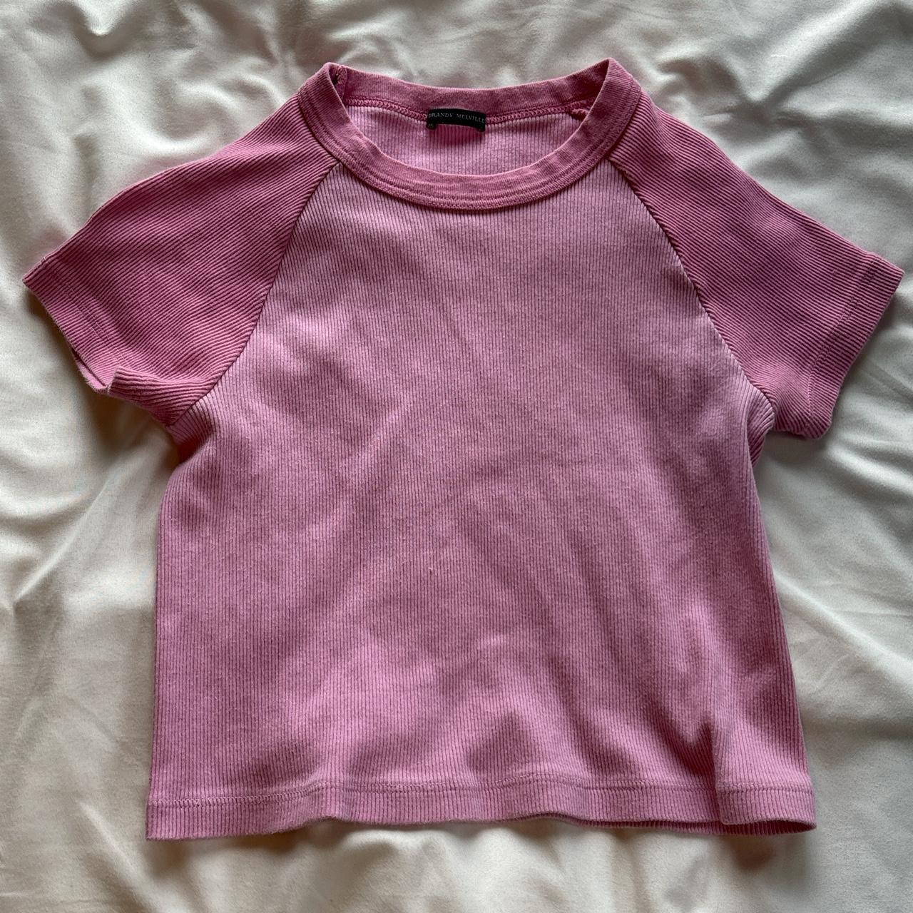Pink brandy baby tee - Depop
