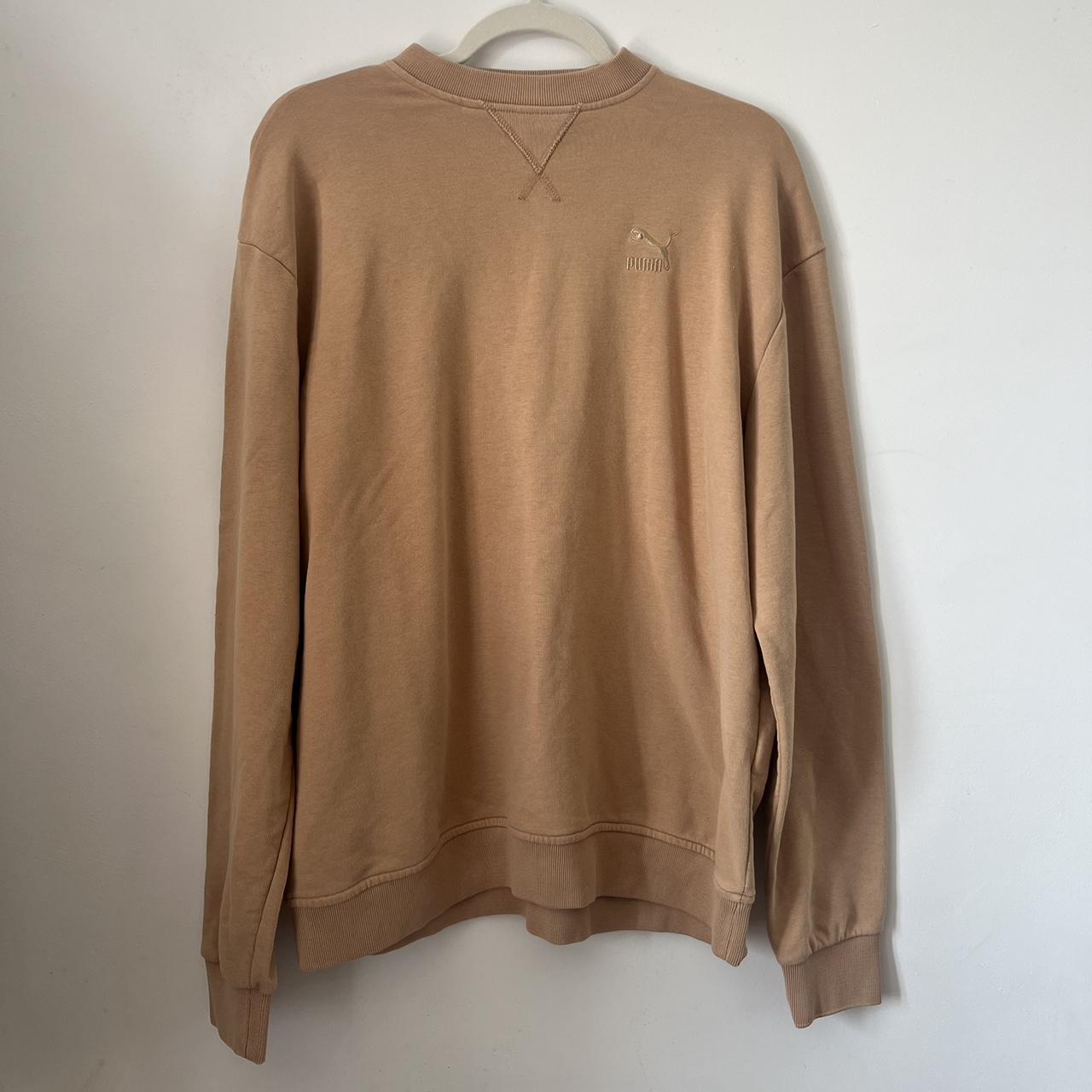 Puma tan jumper. Men’s medium - Depop