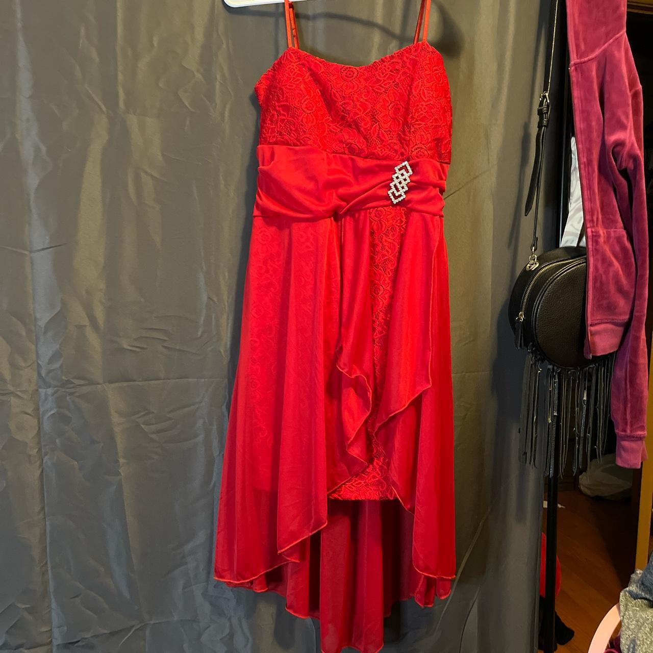 Womens Red Dress Depop