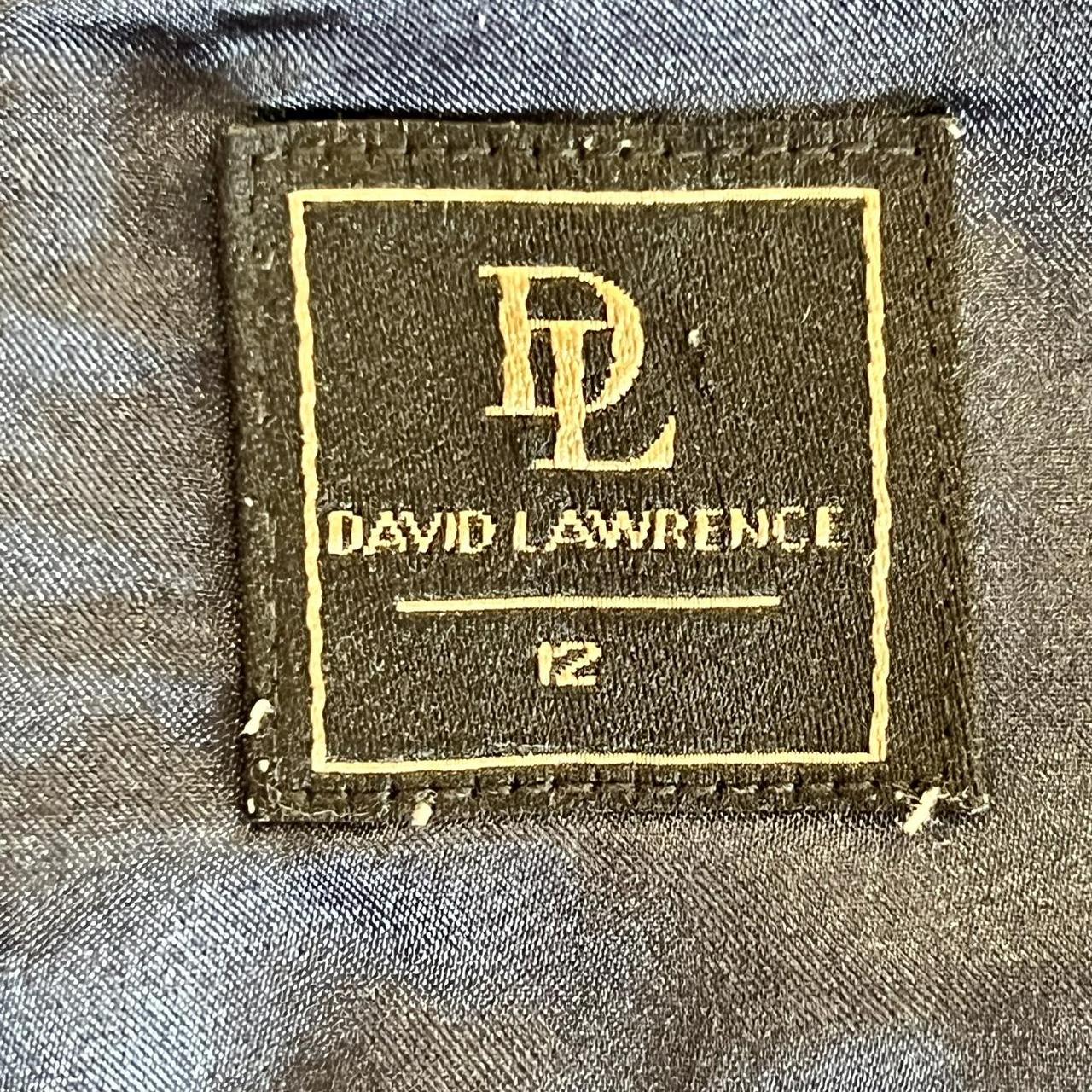 An above the knee, navy and white dress, with black... - Depop