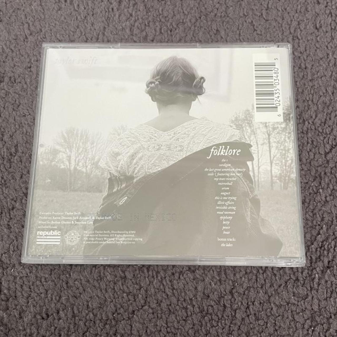 Taylor Swift Folklore CD RRP $31.99 Bought and... - Depop