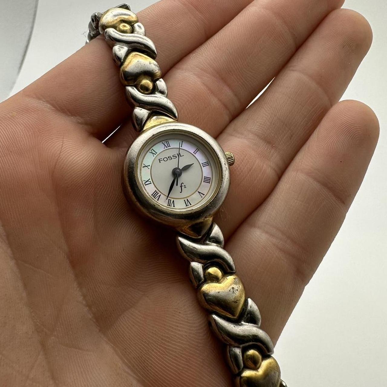 Fossil vintage women’s small circular Watch Quartz... - Depop