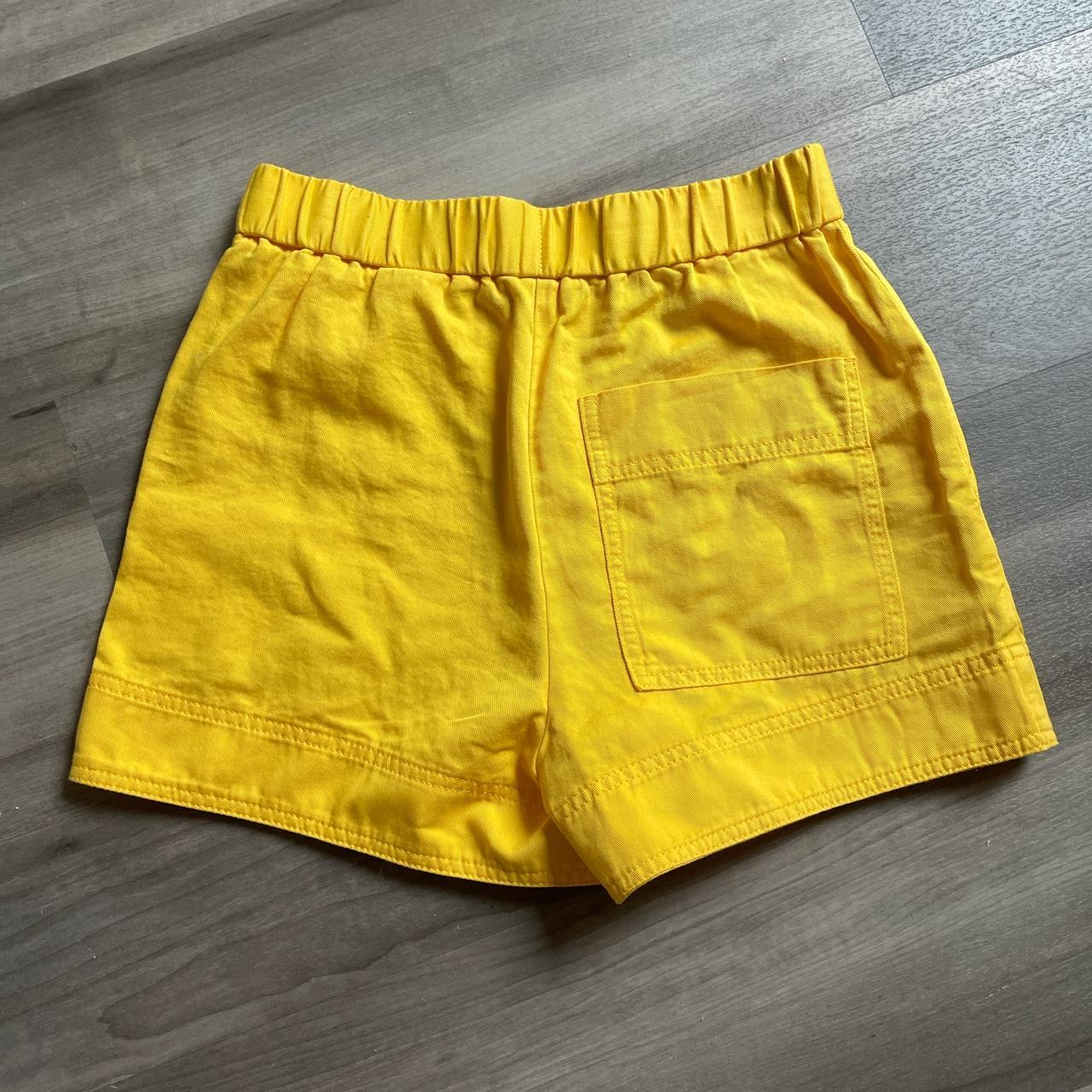 COS yellow shorts NWT Size EU 32 equals to US... - Depop