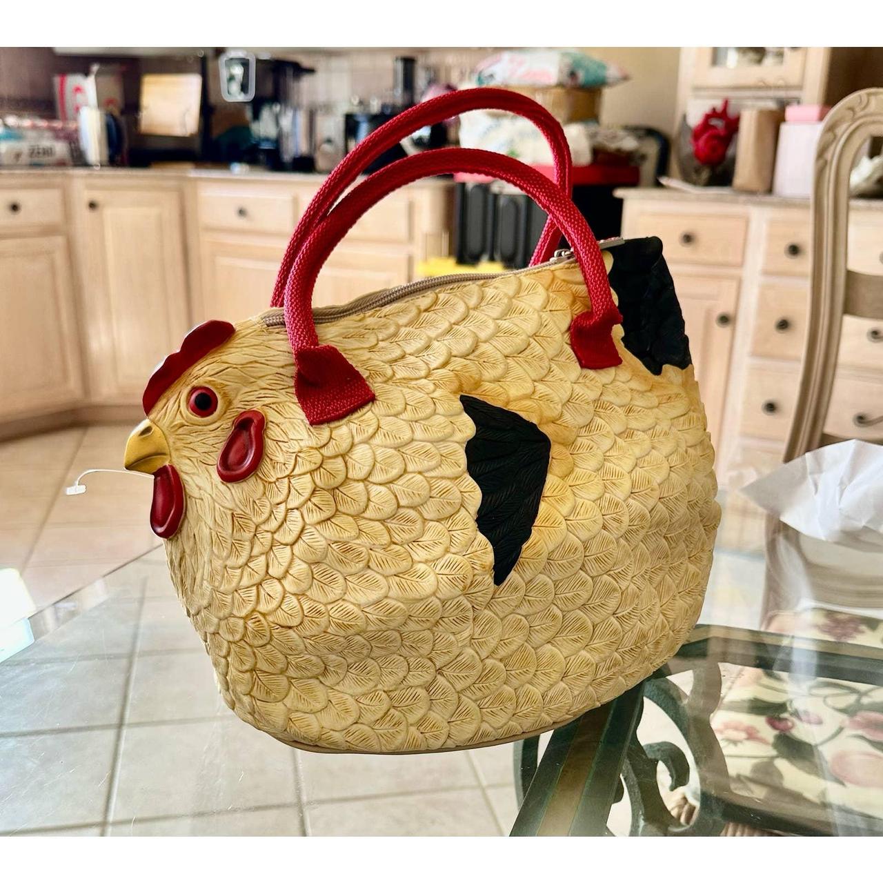 Yup, it’s really a big rubber chicken purse. This is... - Depop