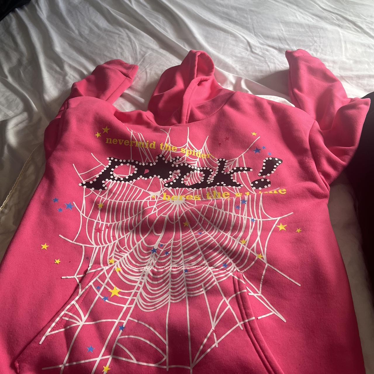 Pink Spider Hoodie New Offers Accepted Hoodie Depop
