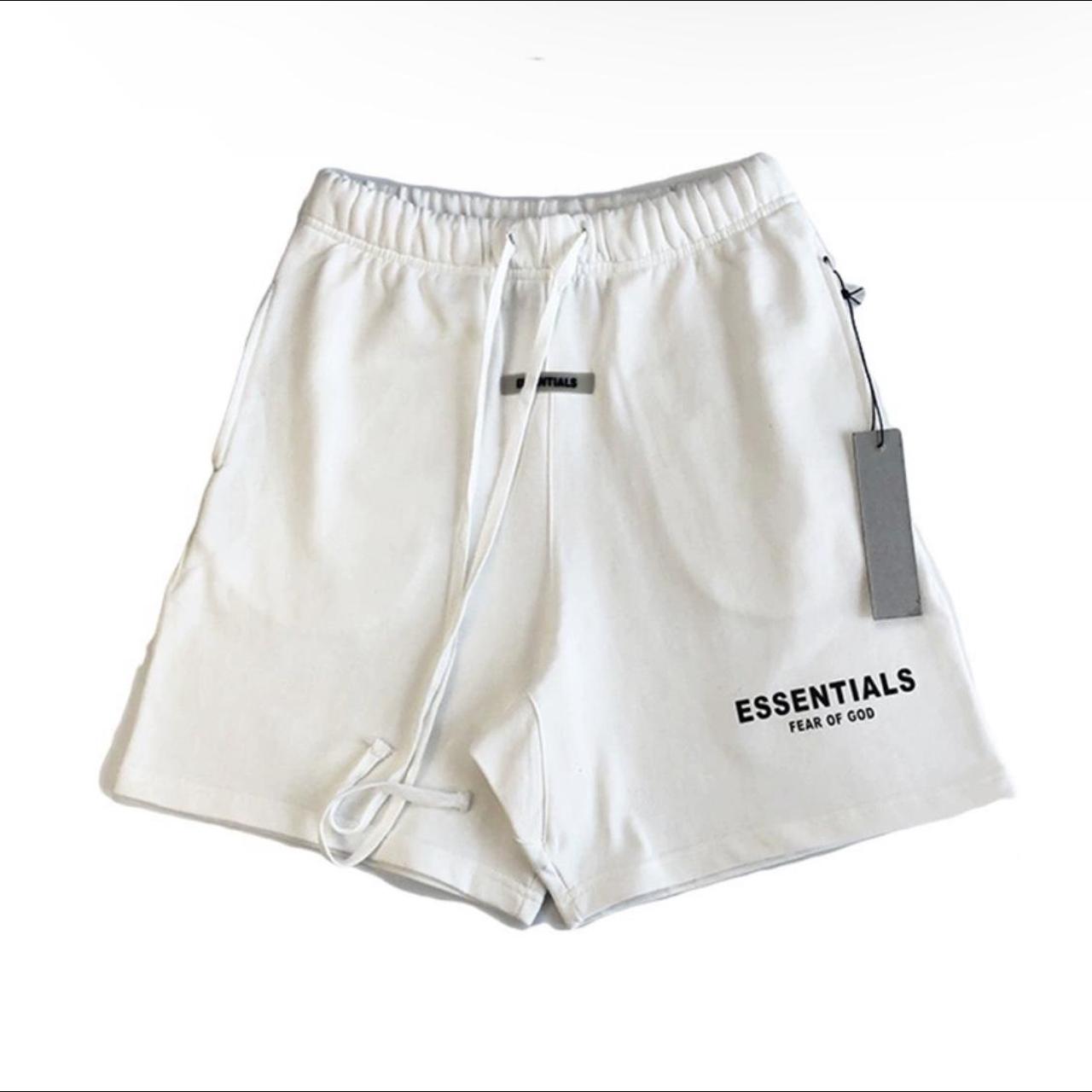 Essentials shorts Size medium White Offers... - Depop