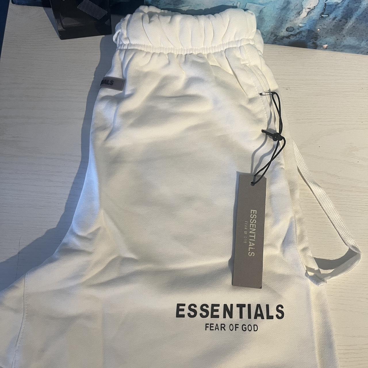 Essentials shorts Size medium White Offers... - Depop
