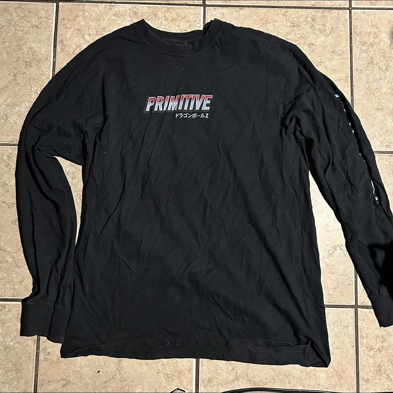 Sick primitive x dbz shirt Has broly on the back Has... - Depop