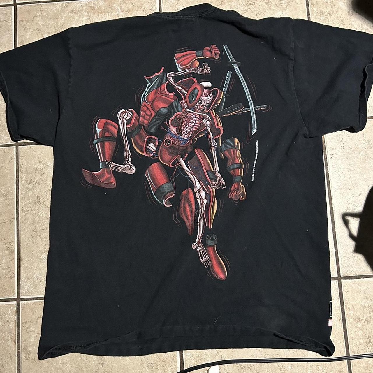 Primitive x marvel shirt Has Deadpool on the back... - Depop