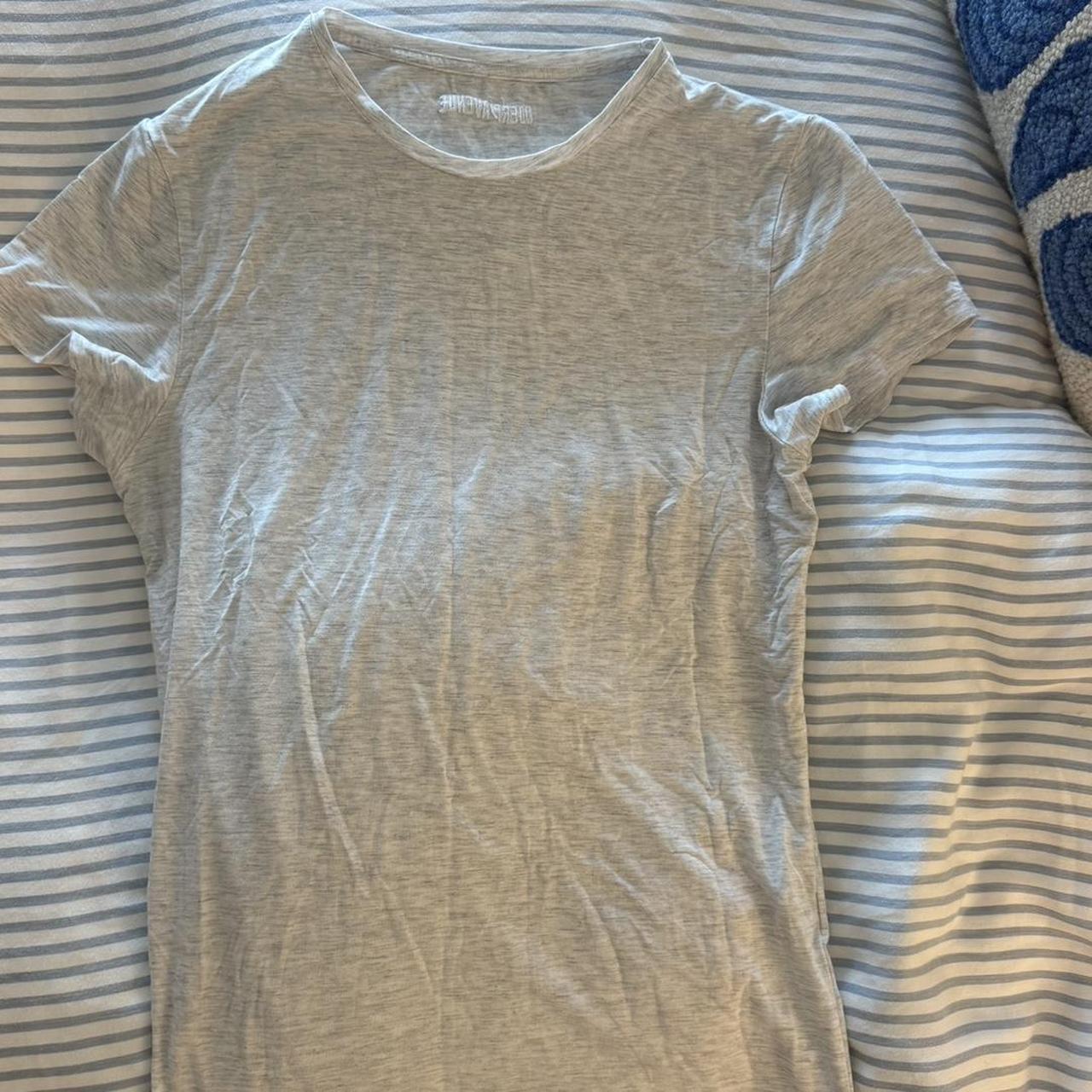 Djerf ave basic tee grey, good condition no flaws... - Depop