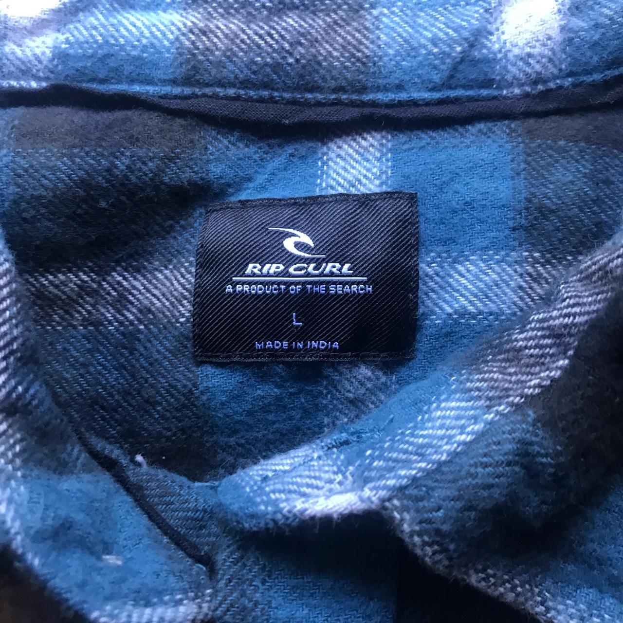 Brand new blue Rip Curl flannel, never worn, tags... - Depop