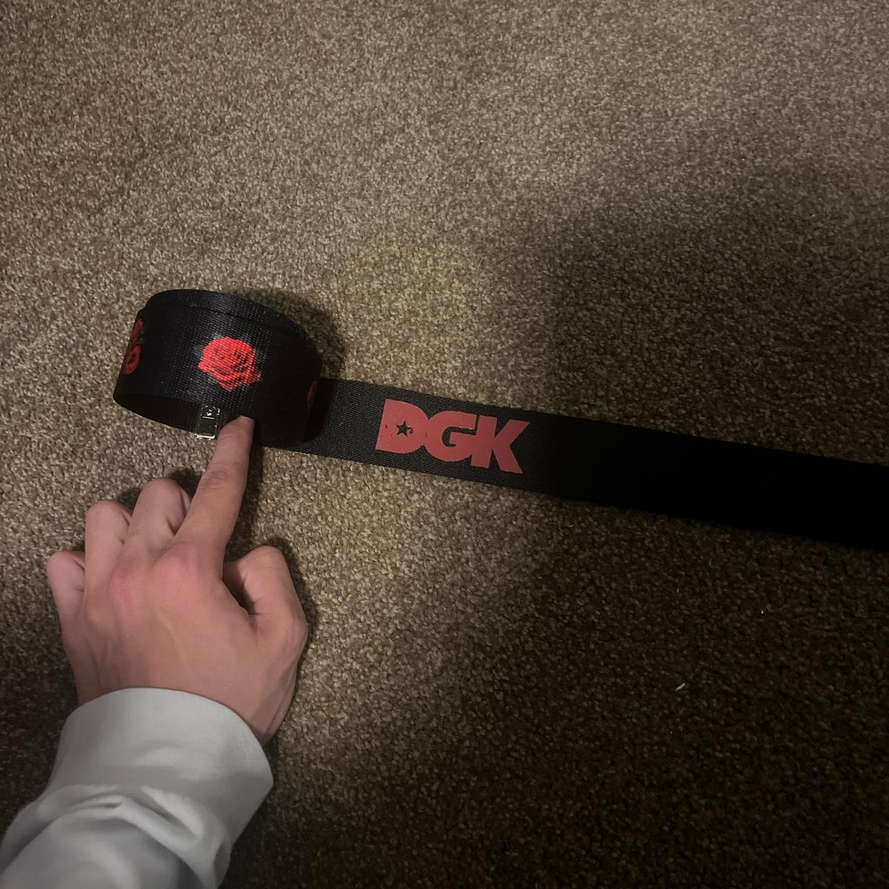cool ass rose DGK clamp belt with gold buckle, SEND... - Depop