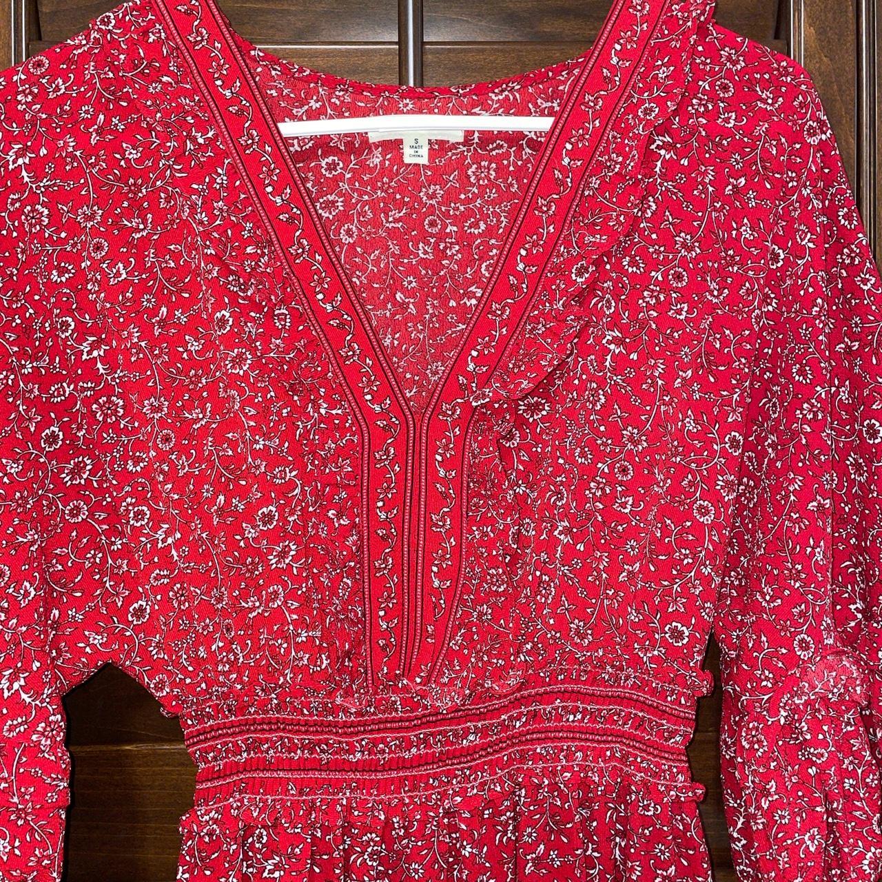 Max Studio Women's Red Dress | Depop