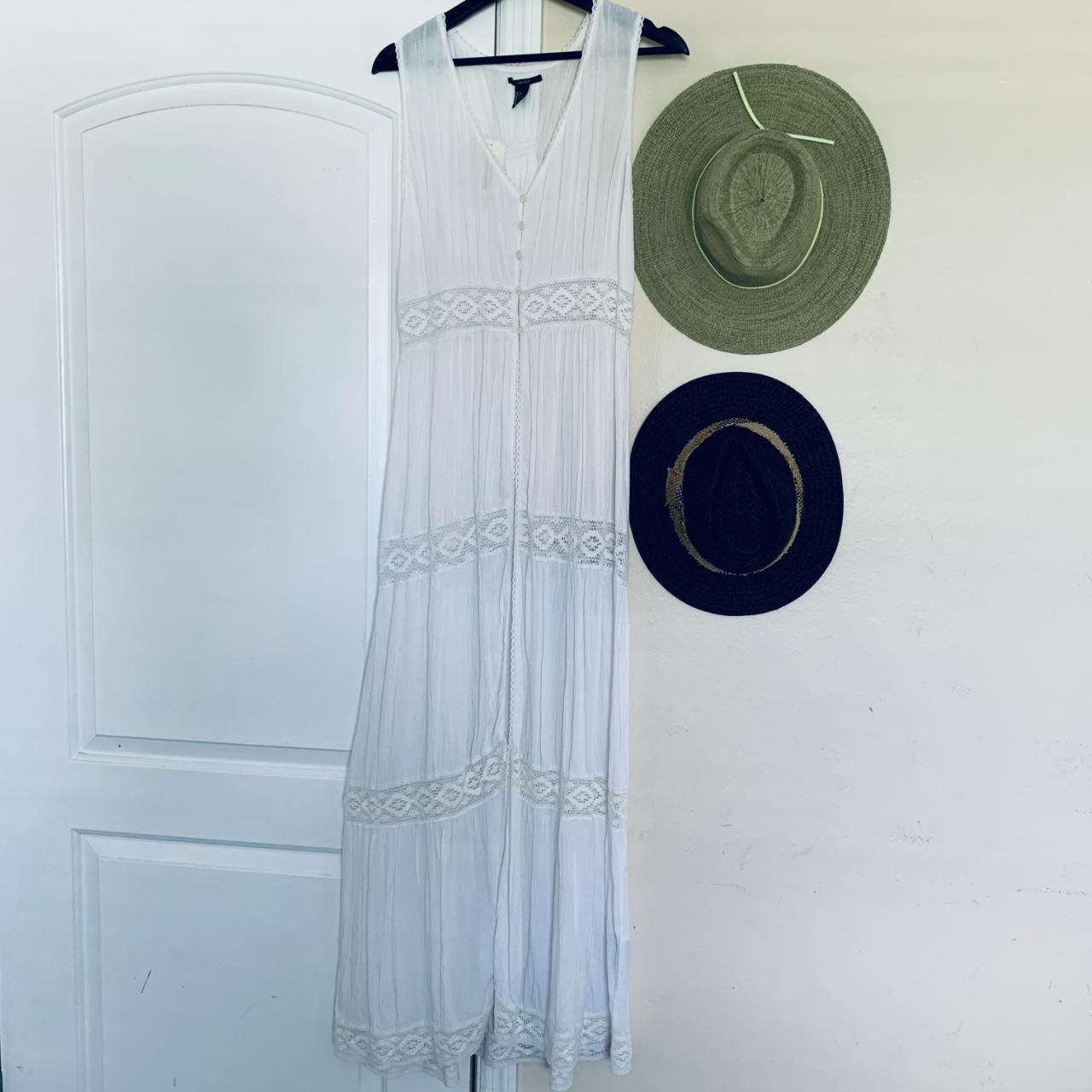 NWT Forever 21 Women's Boho Woven Maxi Swim Cover Up... - Depop