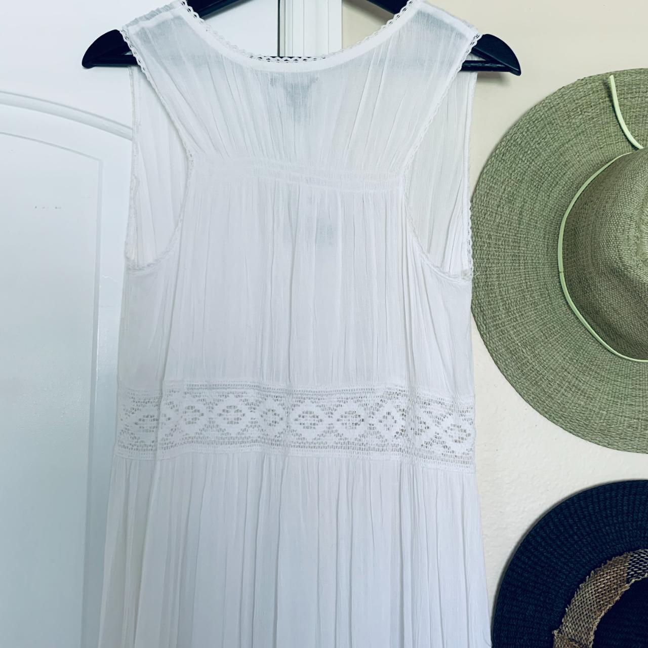 NWT Forever 21 Women's Boho Woven Maxi Swim Cover Up... - Depop