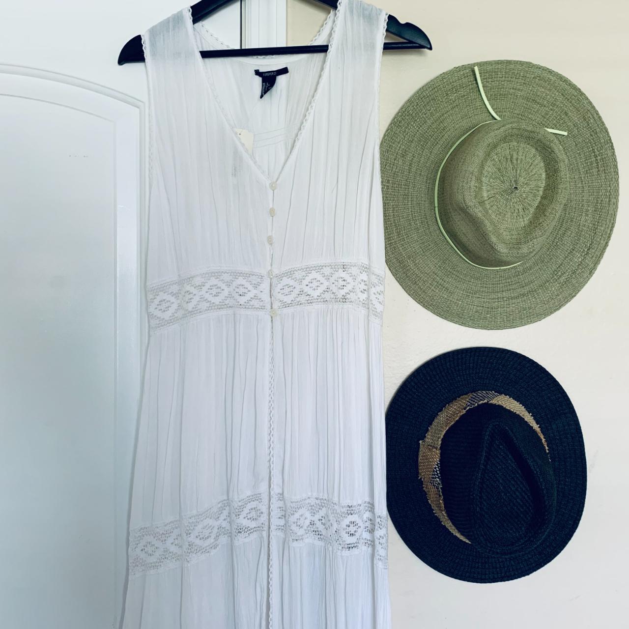 NWT Forever 21 Women's Boho Woven Maxi Swim Cover Up... - Depop