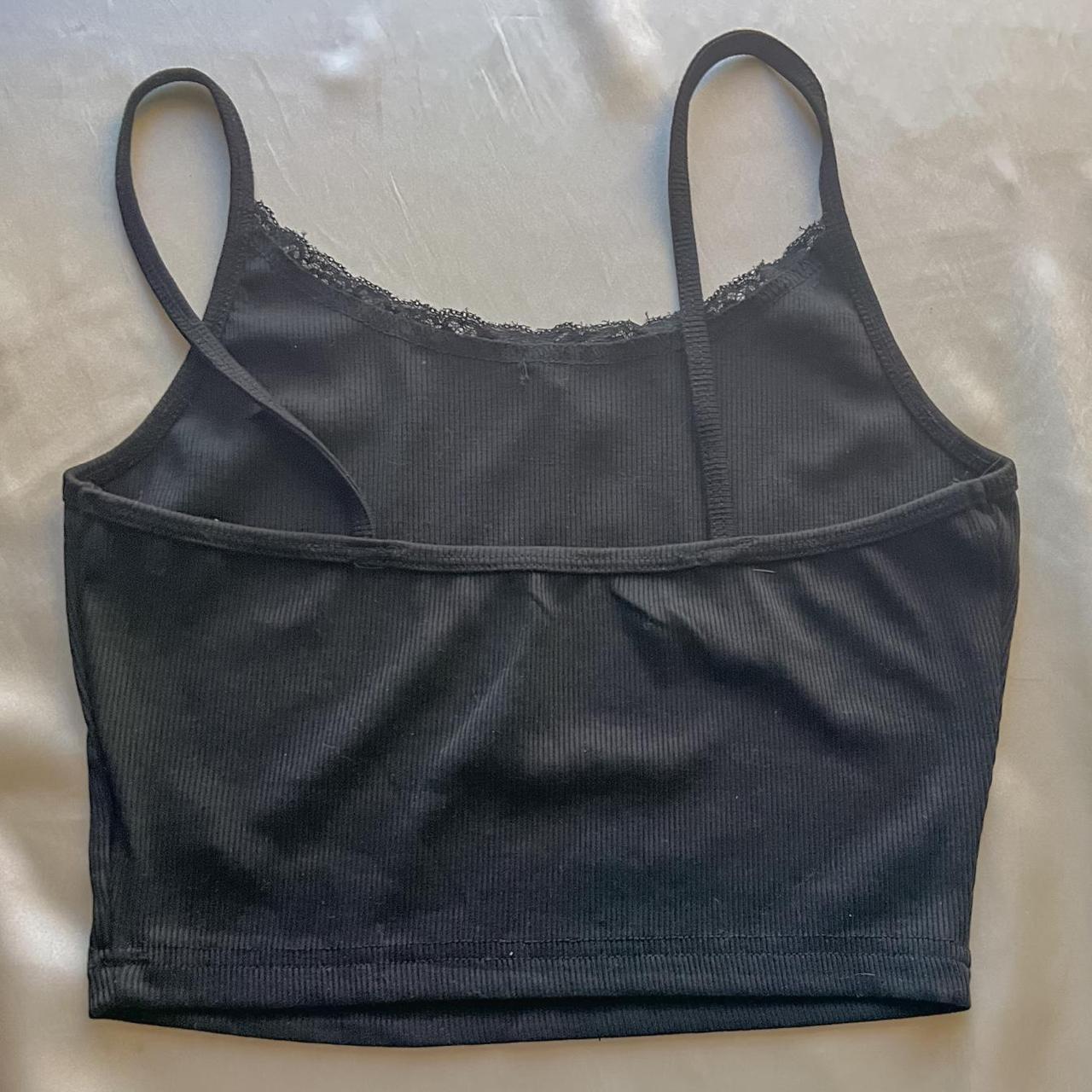 comfy goth gf bundle ♡ black lace cami — tried on,... - Depop