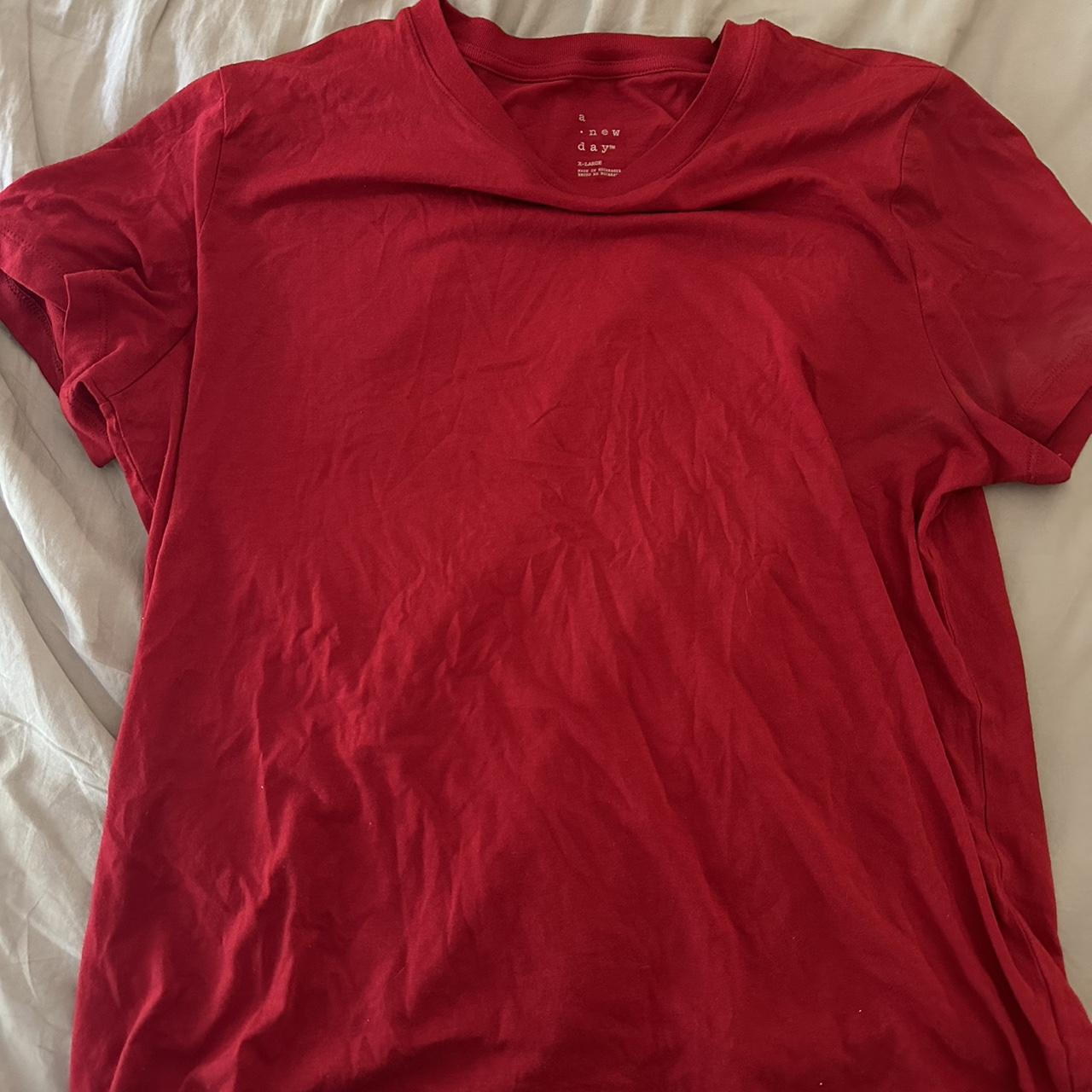 target a new day red t-shirt - Depop