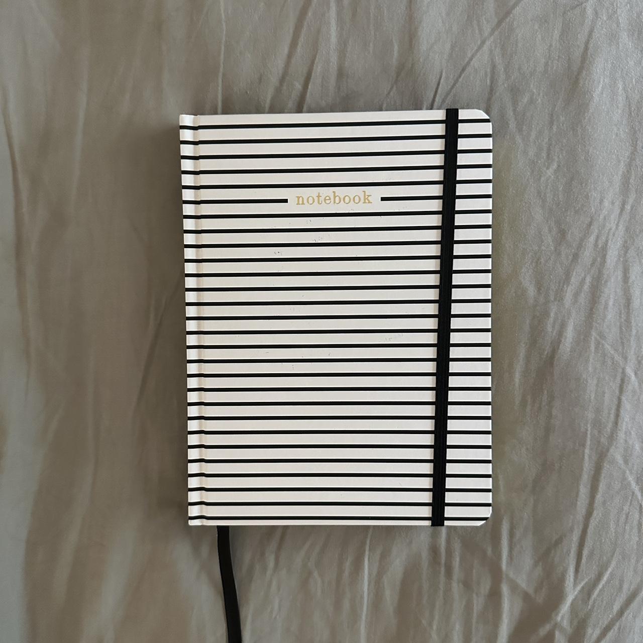 Threshold Black & White Striped Notebook In perfect... - Depop