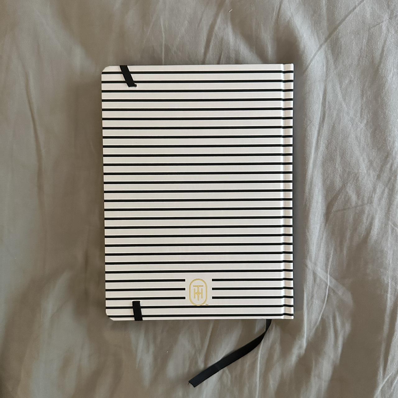 Threshold Black & White Striped Notebook In perfect... - Depop