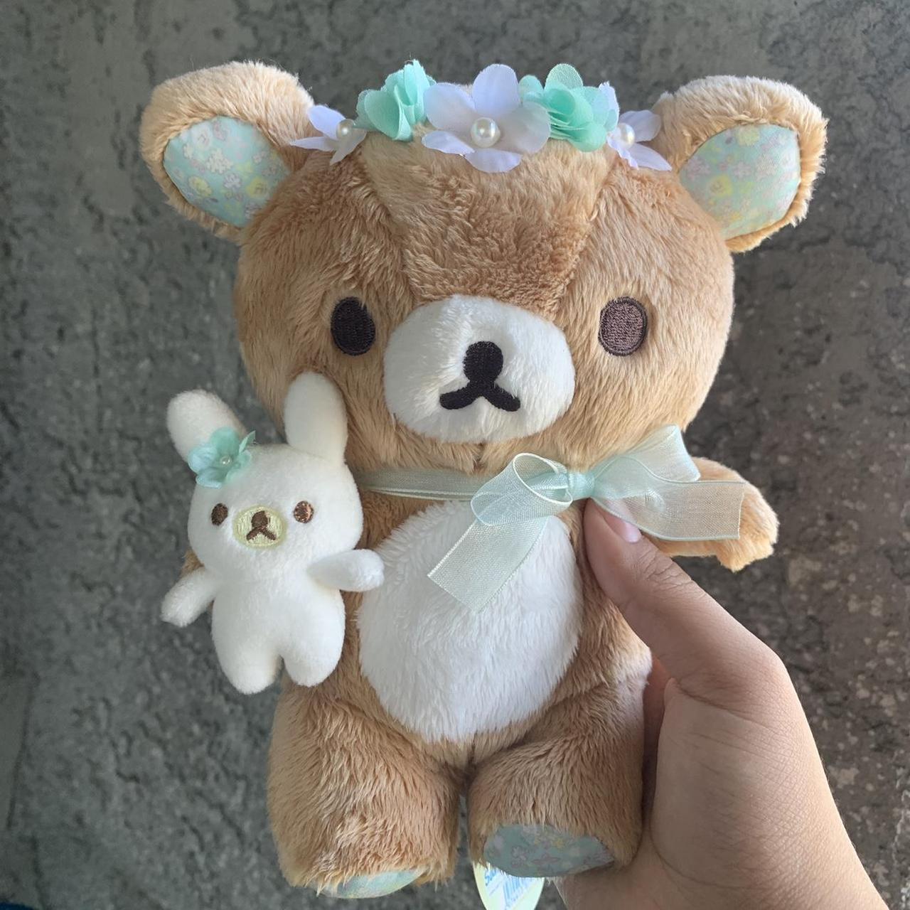Rare 8 inch sitting Rilakkuma plush from Japan... - Depop