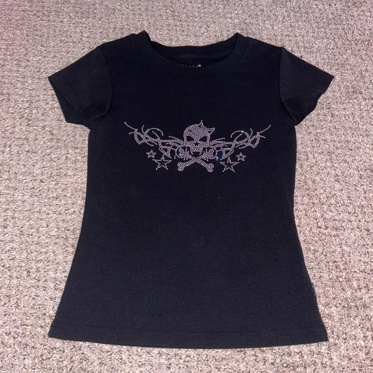 Punxnkisses tramp stamp baby tee -Size S -Only worn... - Depop