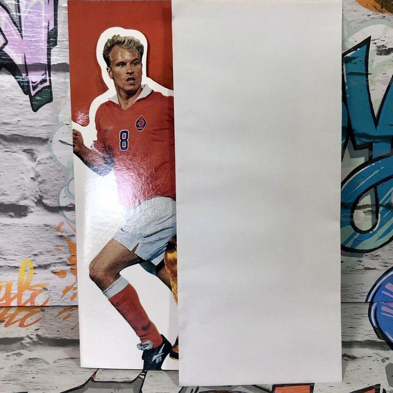 Retro Vintage Football Birthday Card Denis Bergkamp... - Depop