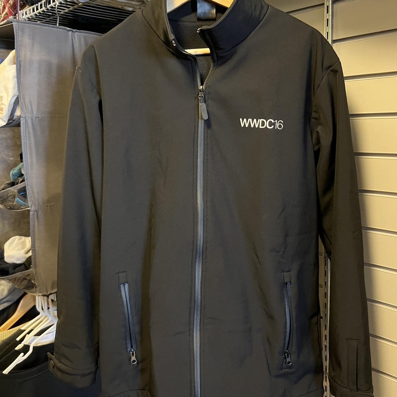 Apple Men's Black Jacket | Depop