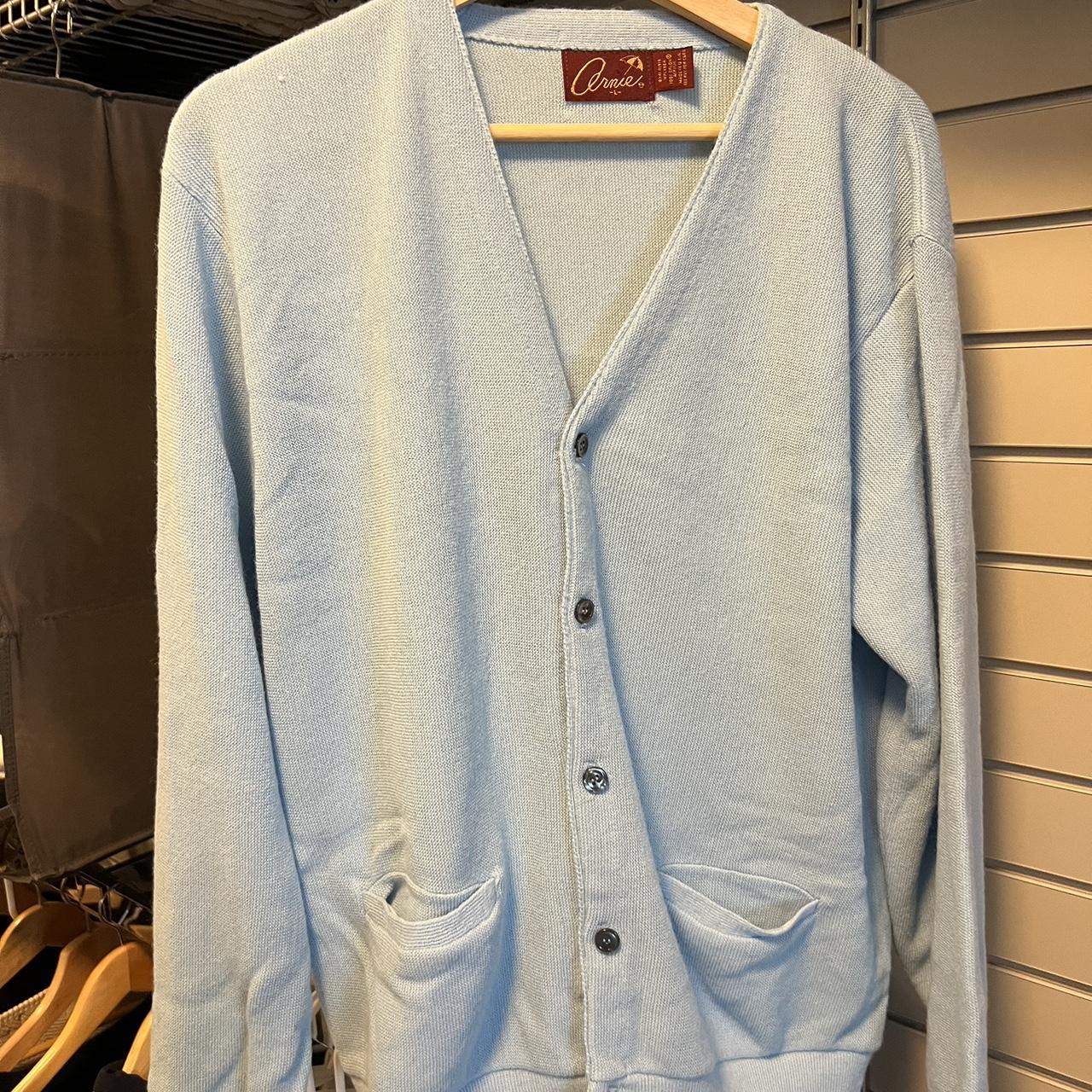 Men's Blue Cardigan | Depop
