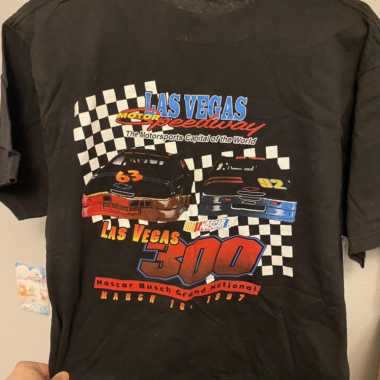 Vintage nascar racing t shirt men’s graphic Las... - Depop