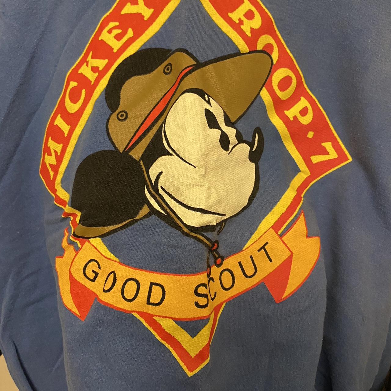 Vintage 1980s Disney Mickey Mouse hood scouts... - Depop