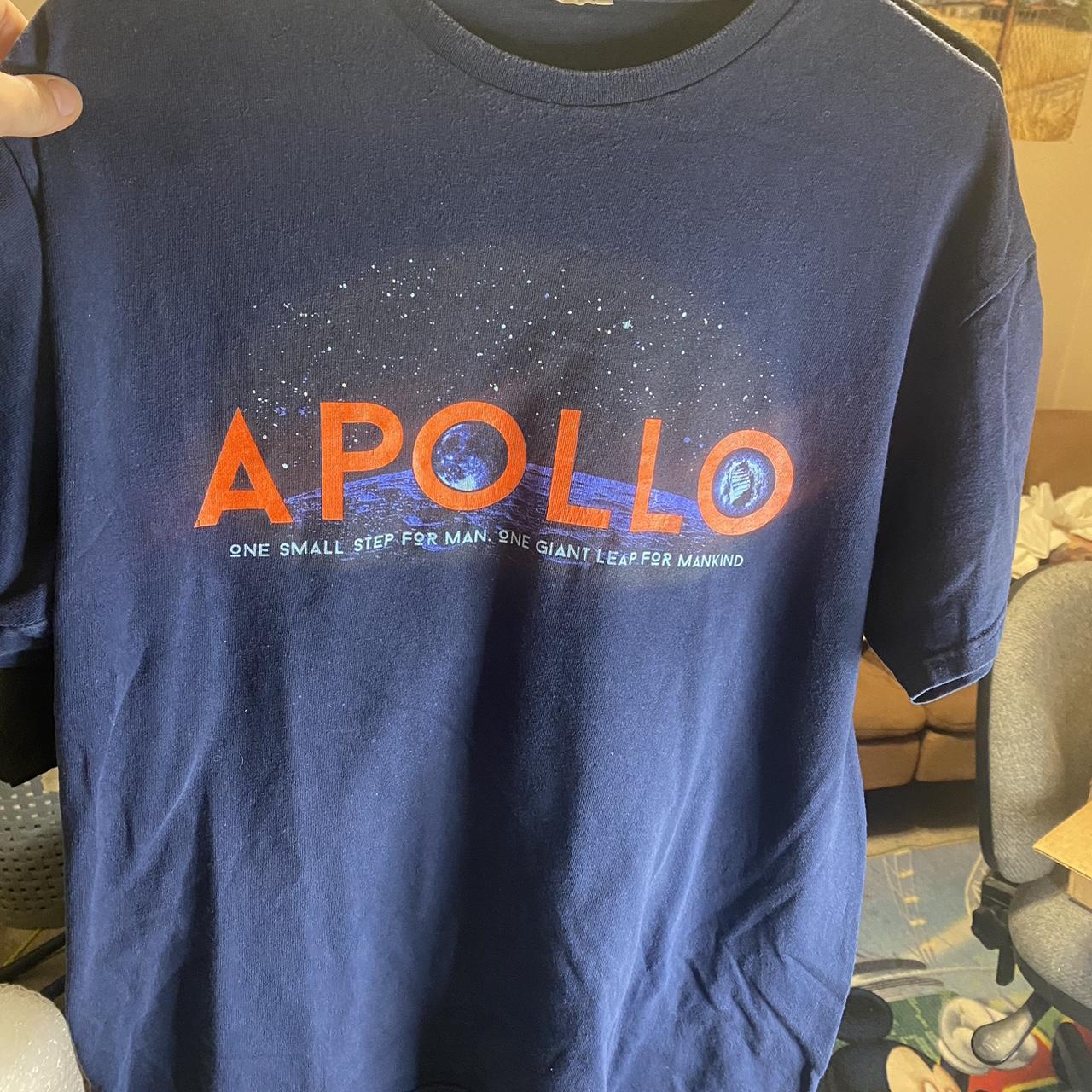 Men’s Apollo space graphic nature t shirt size large... - Depop