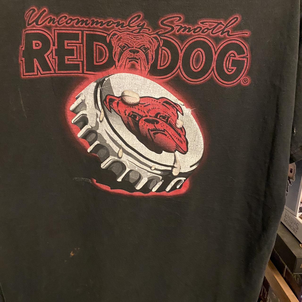 Men’s vintage red dog beer promo graphic t shirt... - Depop