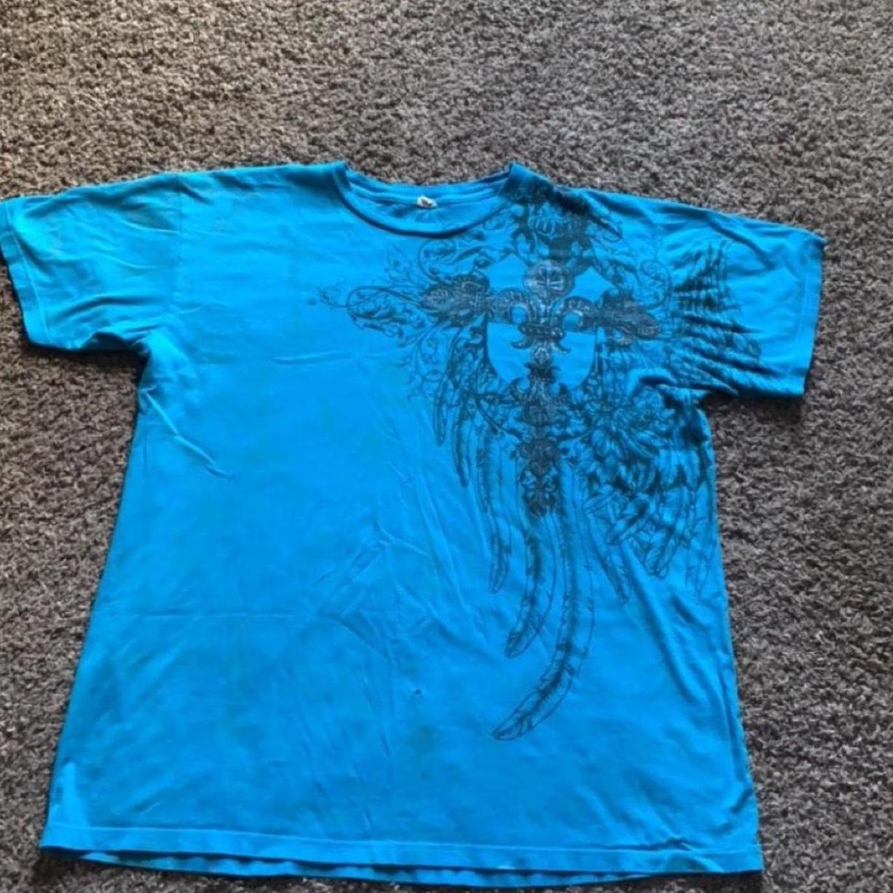 Men’s vintage grunge affliction style grunge t shirt... - Depop