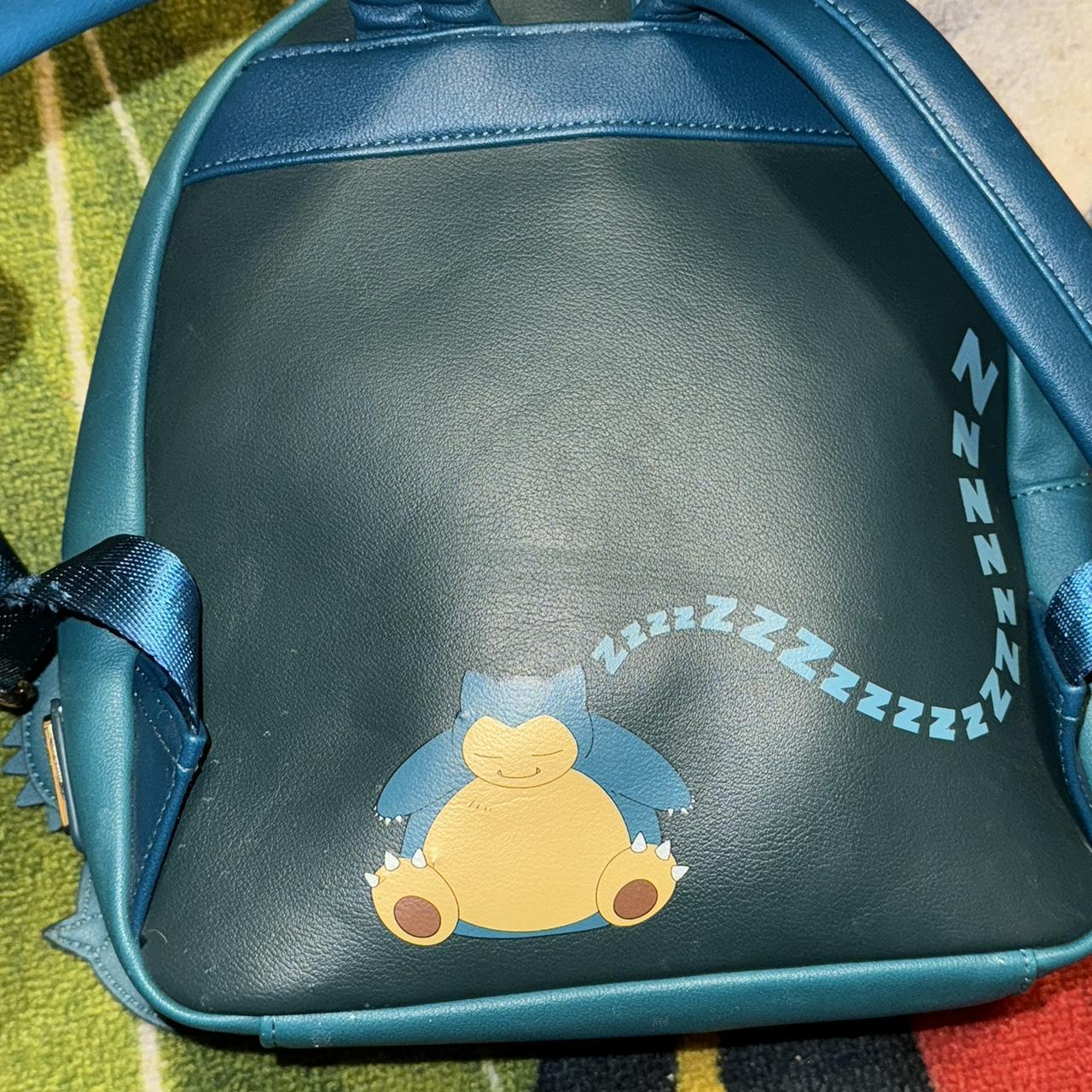 Snorlax pokemon loungefly backpack used has a small... - Depop
