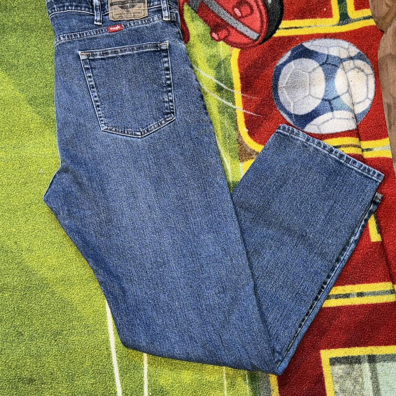 Men’s 38x32 wrangler blue jeans work jeans - Depop