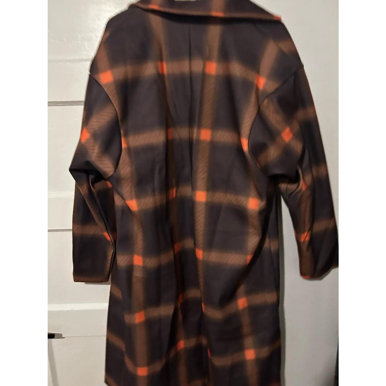 Plaid Pattern Evermore Long Coat New, only worn to... - Depop