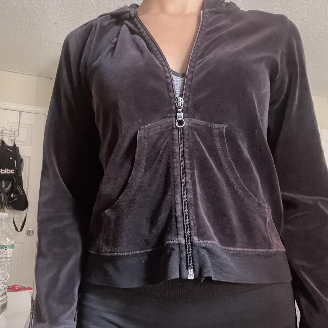 black cute 2000s jacket nice comfy material you can... - Depop