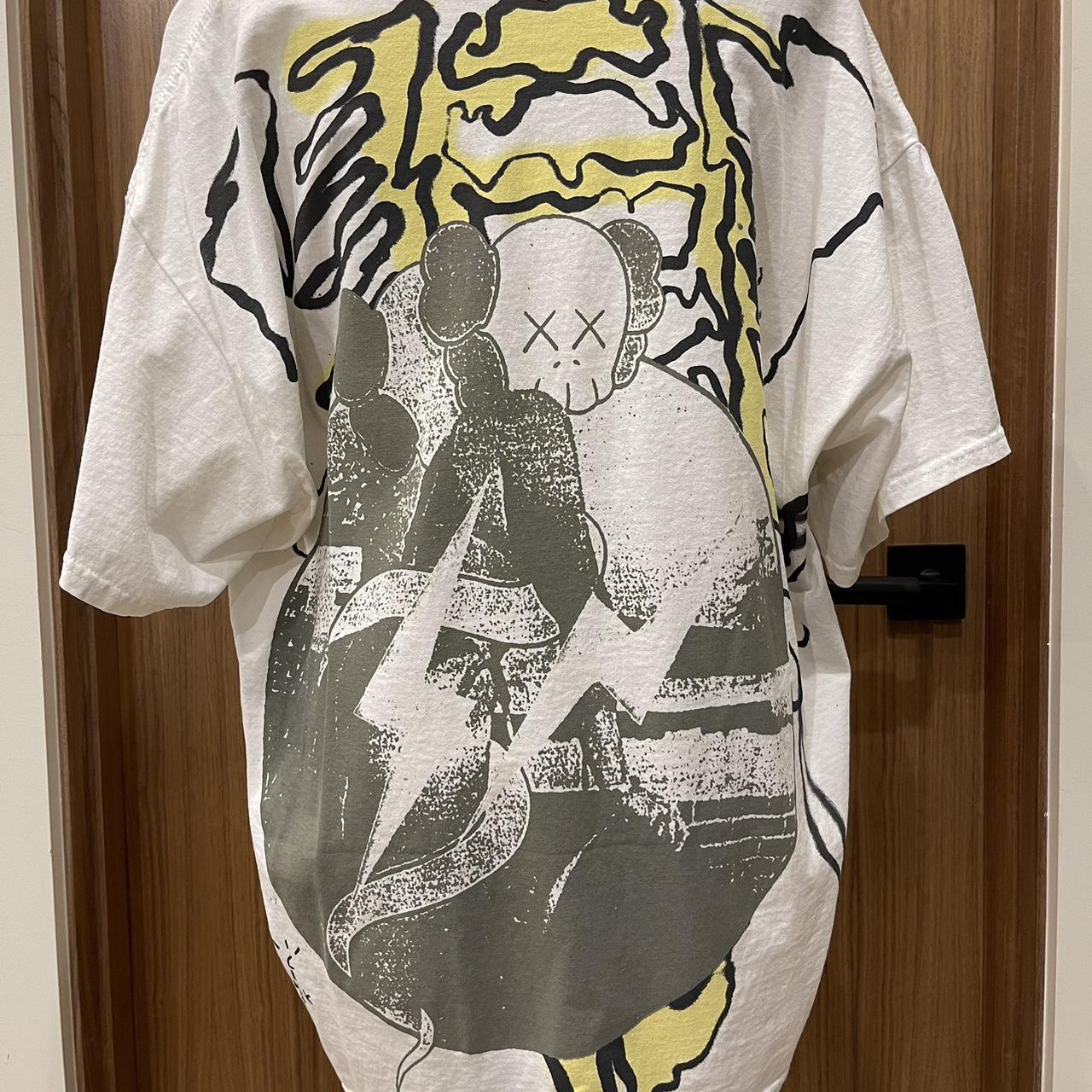 Travis Scott Men's White and Black T-shirt | Depop